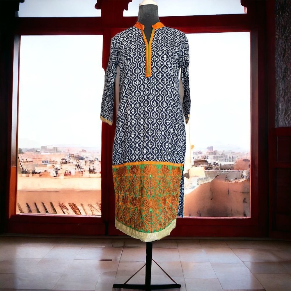 Kool Lady. Kurta Tunic, Stunning Colors And Embroidery - Gem